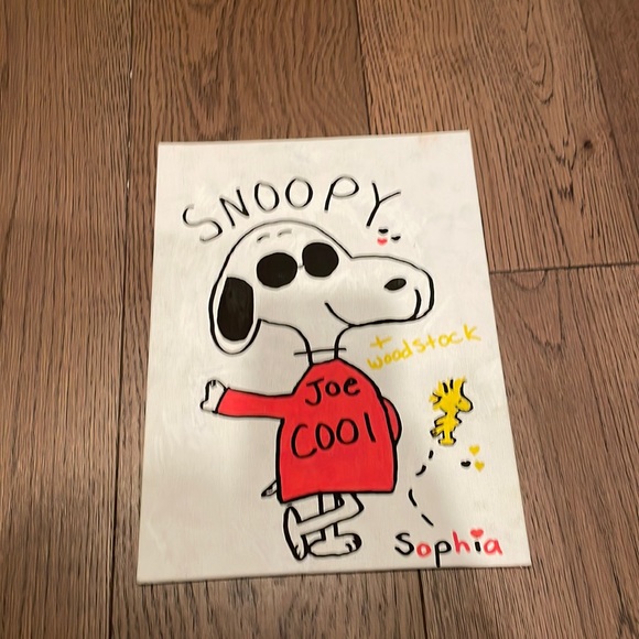 Art | Snoopy Drawing Joe Cool | Poshmark